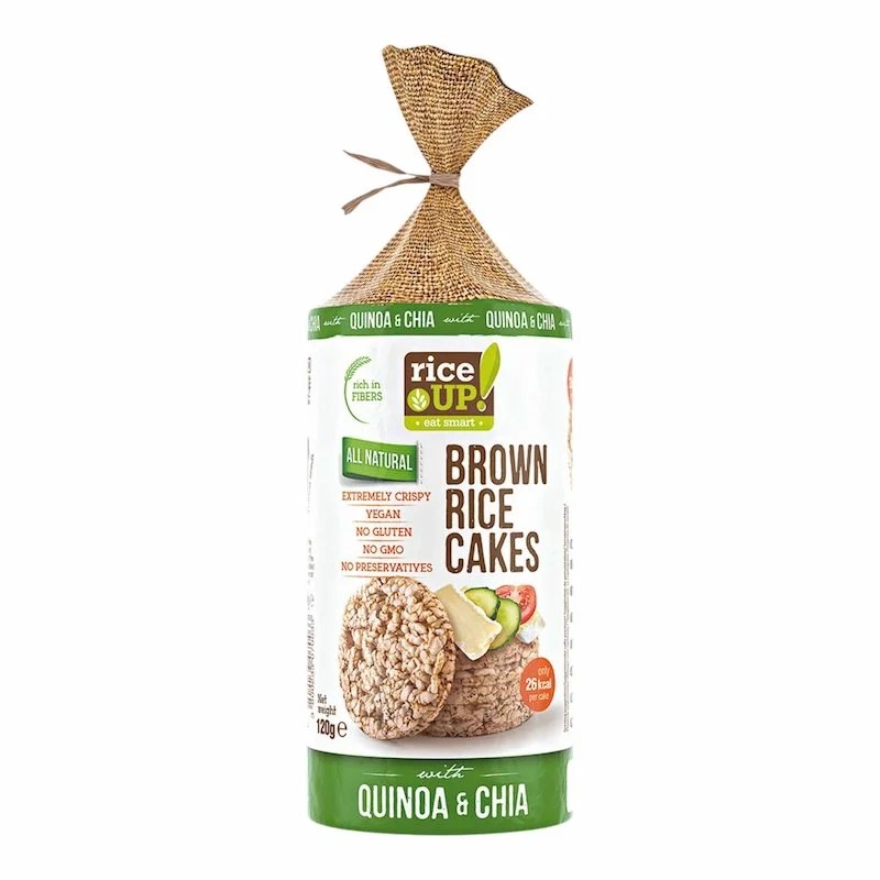 Rice Up! Galettes de Riz Complet au Quinoa et Chia – 120g – Lexus Market